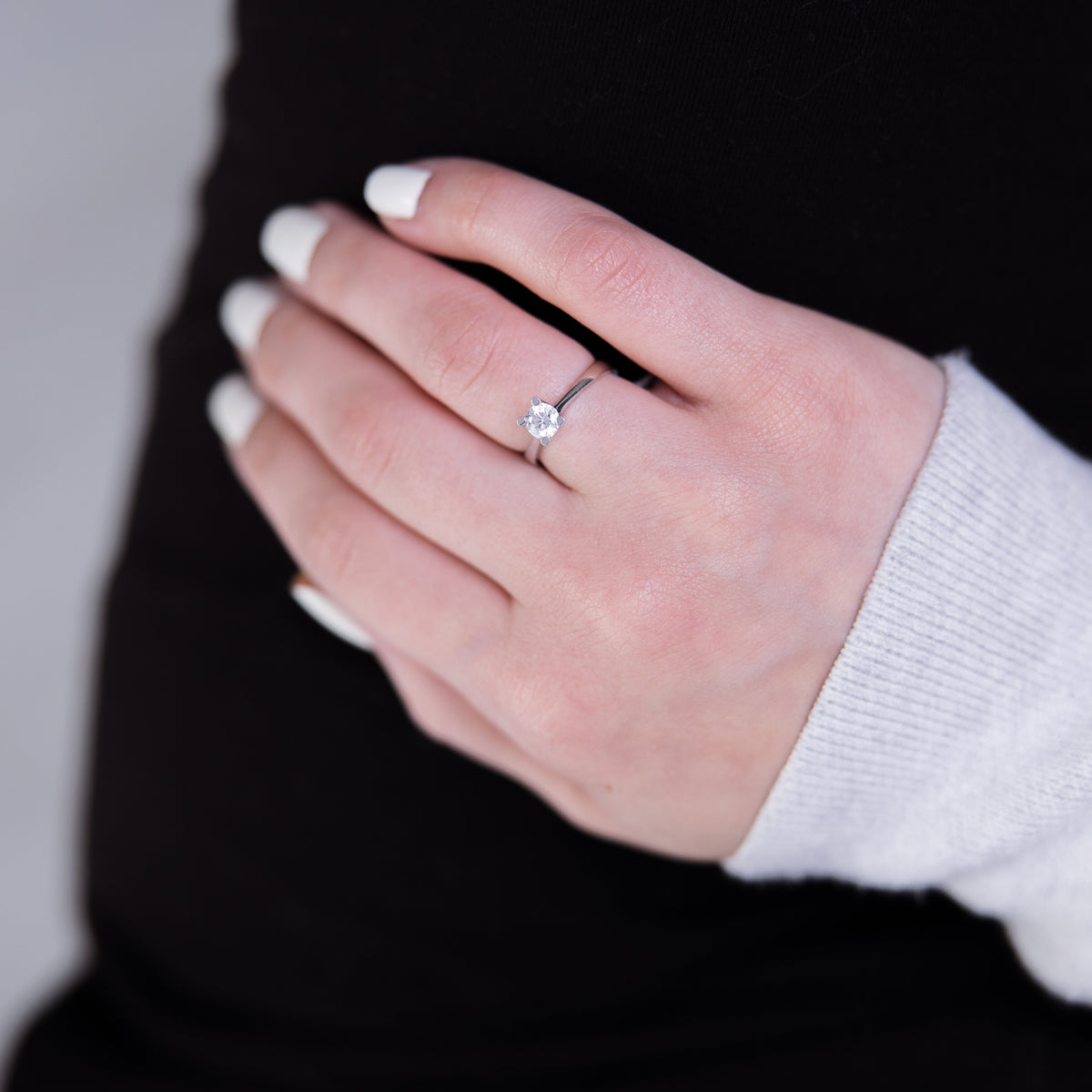 Swarovski Solitaire Ring – Azela Jewellery